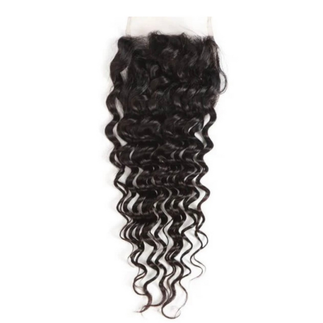 Malaysian 4x4 Deep Curly Closure – Flare of Beauty